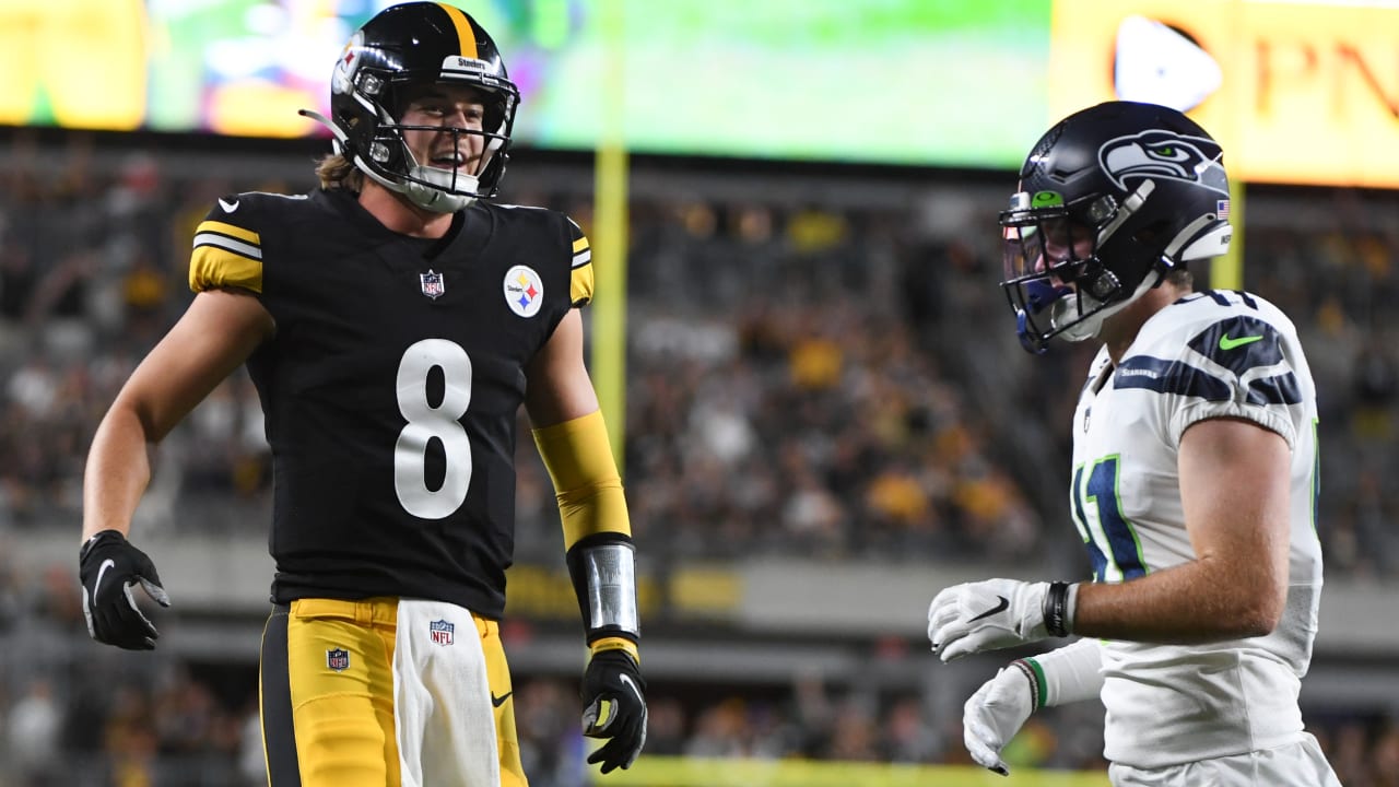 Pittsburgh Steelers quarterback Kenny Pickett's first preseason ... Pittsburgh Steelers quarterback Kenny Pickett's first preseason ...