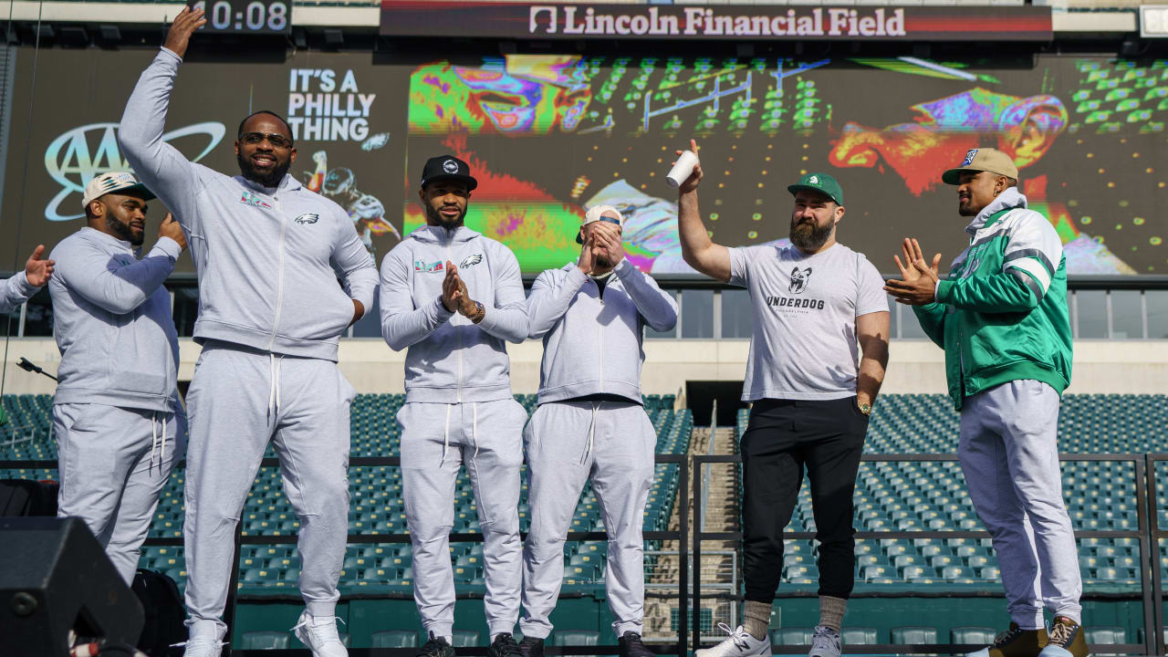 Philadelphia Eagles held pep rally at Lincoln Financial Field before ...