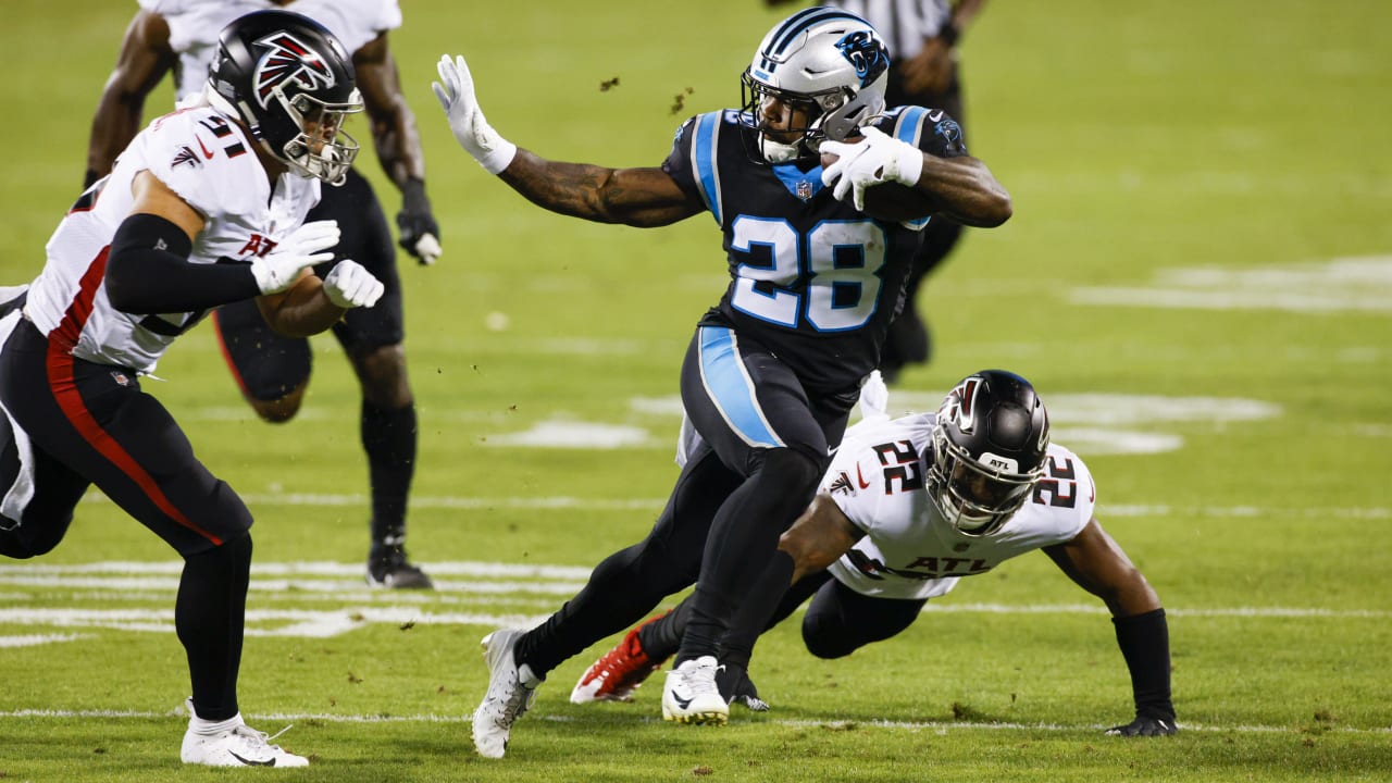 Carolina Panthers running back Mike Davis puts wicked juke on Atlanta ...