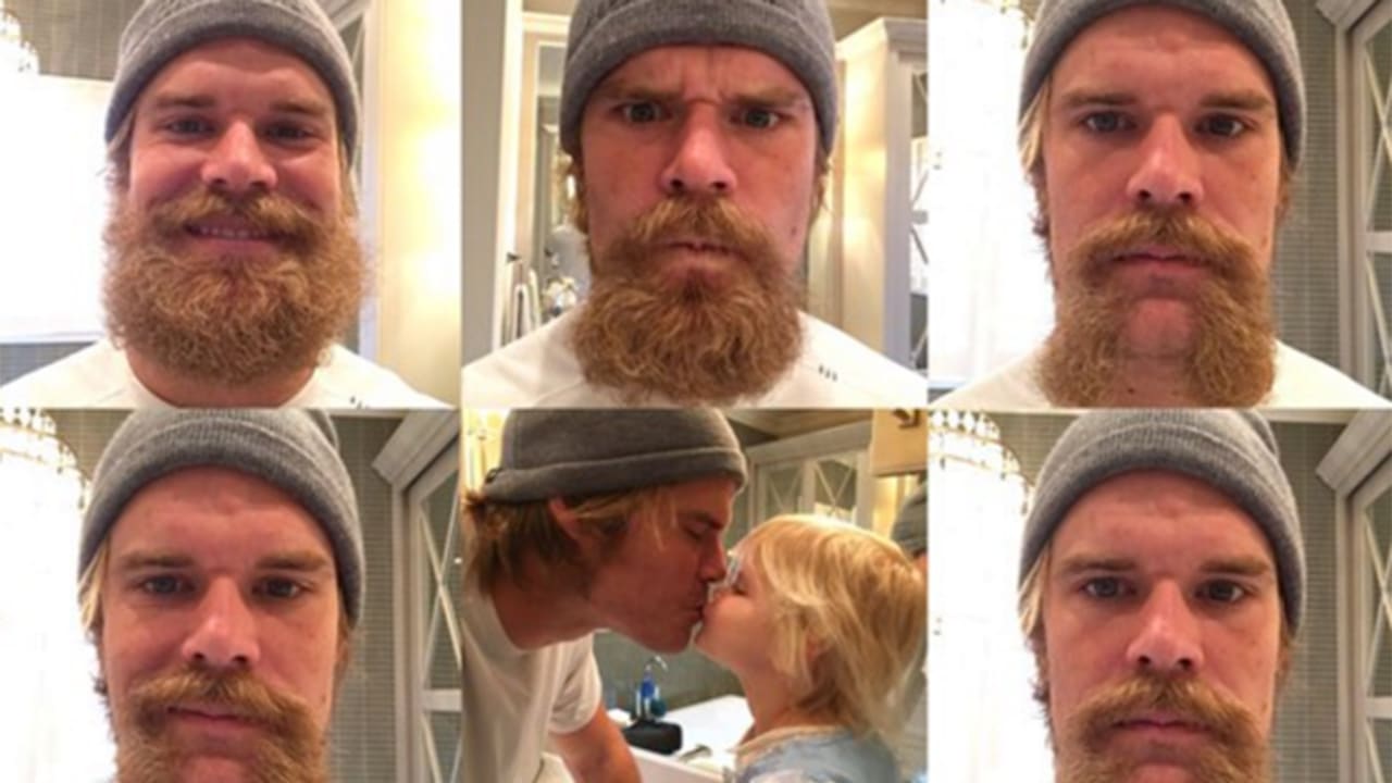 Greg Olsen shaves overgrown beard, rejoins society