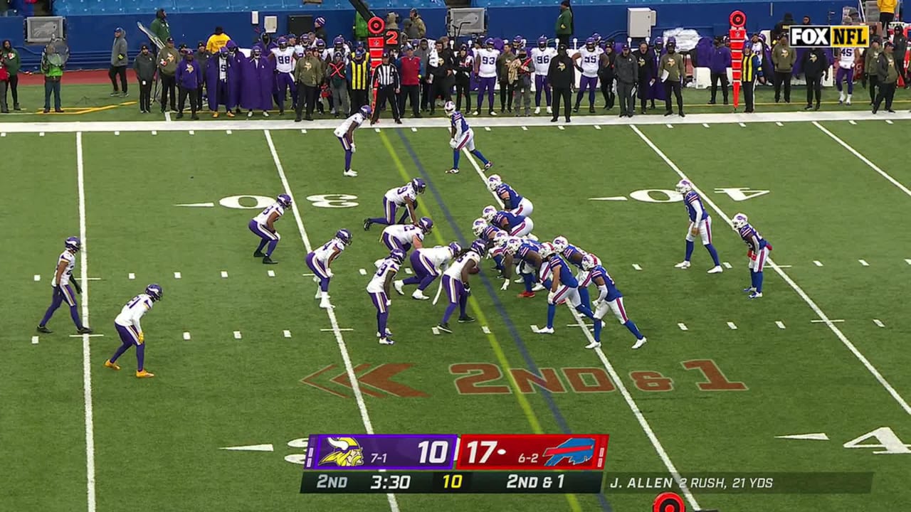 Buffalo Bills defensive back Cameron Bynum retrieves Singletary's ...