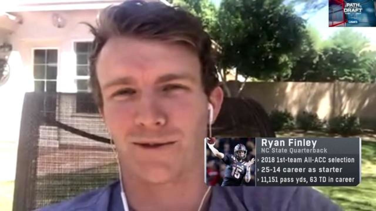 NC State quarterback Ryan Finley reacts to rumor of the New England ...
