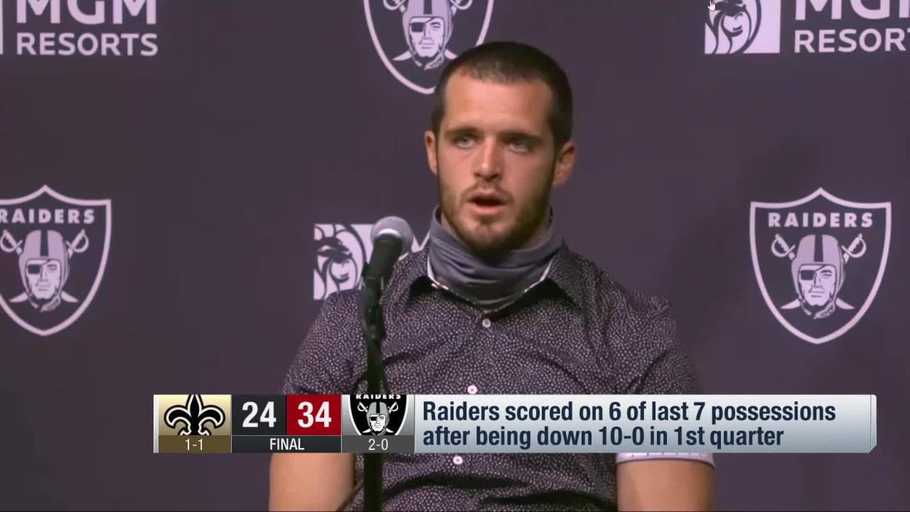 Las Vegas Raiders quarterback Derek Carr breaks down his key takeaways ...