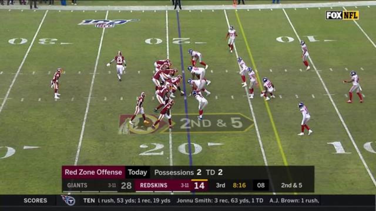 Redskins unveil WILD double reverse pass to Chris Thompson for first down