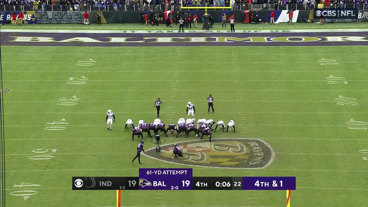 Baltimore Ravens kicker Justin Tucker's attempt for game-winning 61 ...