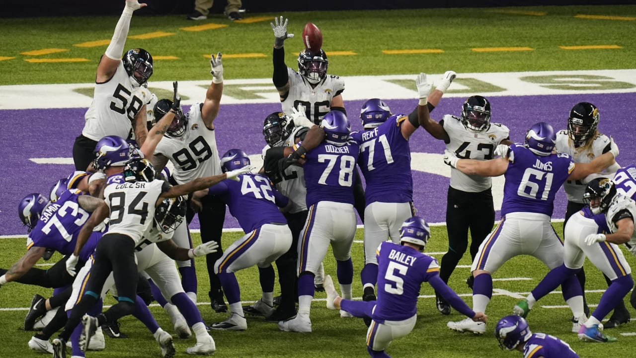 Minnesota kicker Dan Bailey's field goal gives Vikings a walk-off win in OT