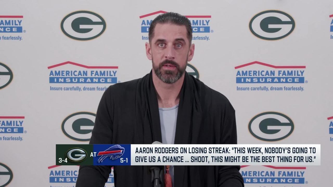 Green Bay Packers quarterback Aaron Rodgers on Buffalo Bills matchup ...