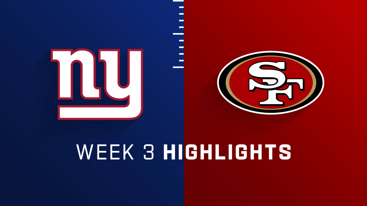 New York Giants vs. San Francisco 49ers highlights | Week 3