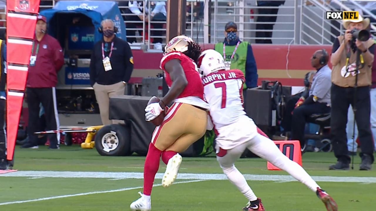 San Fransisco 49ers wide receiver Brandon Aiyuk absorbs two body blows ...