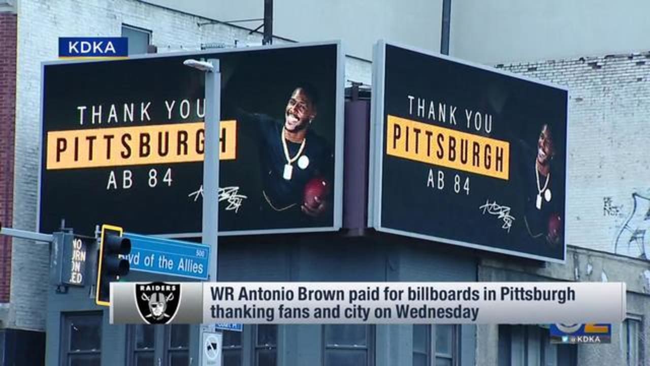 Oakland Raiders wide receiver Antonio Brown paid for billboards in ...