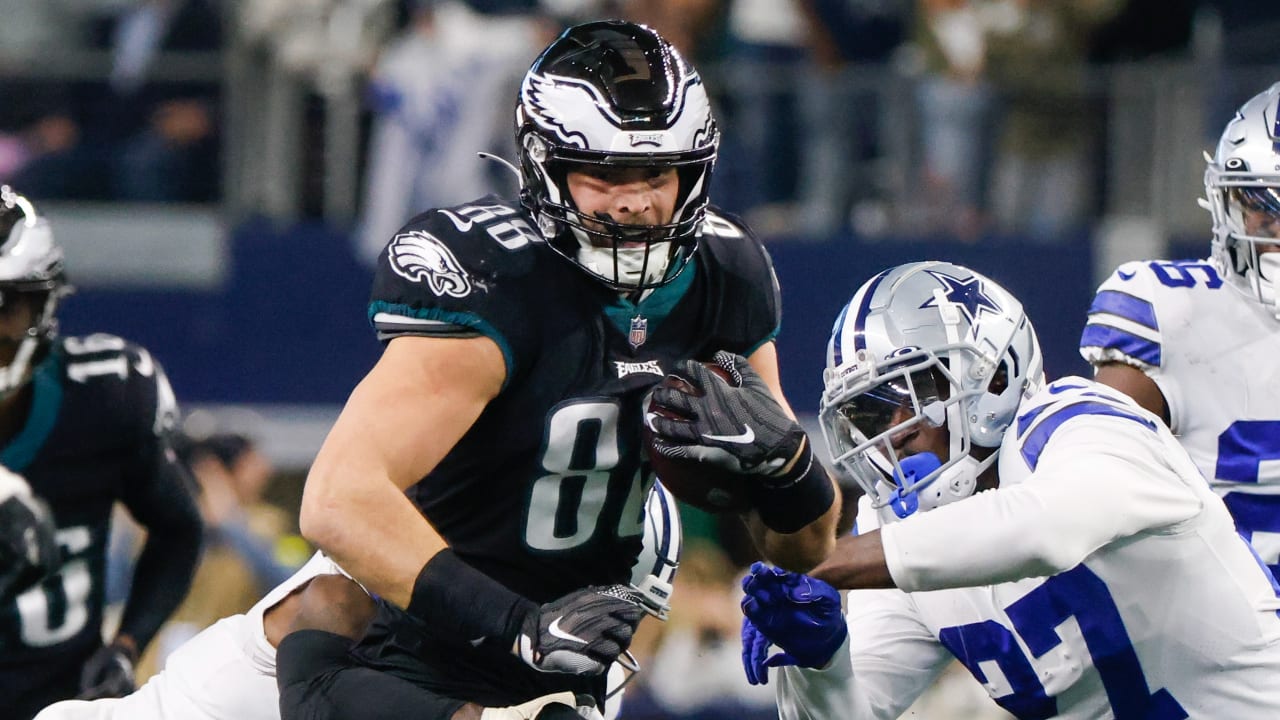 Philadelphia Eagles tight end Dallas Goedert's first catch since Week ...