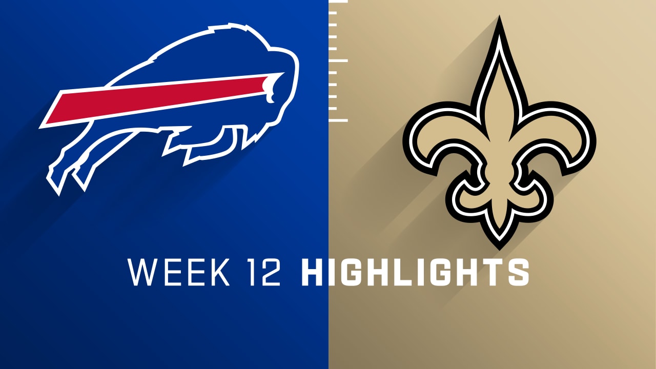 Buffalo Bills vs. New Orleans Saints highlights | Week 12