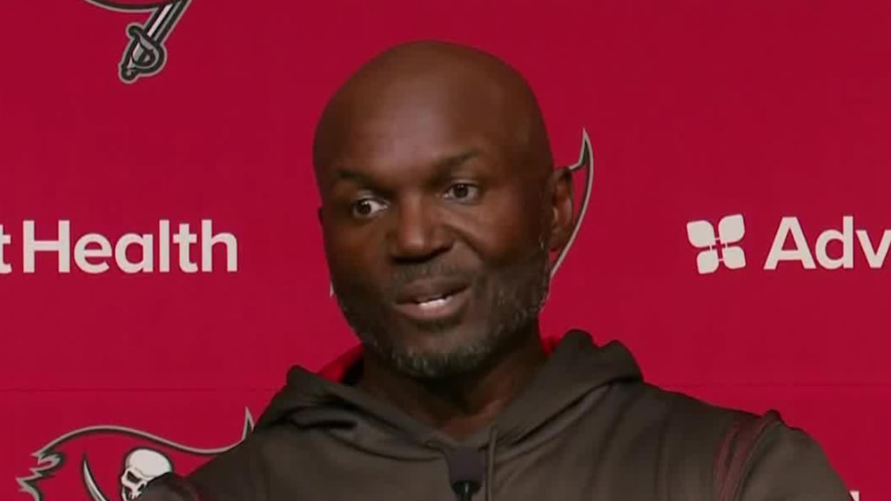 Tampa Bay Buccaneers head coach Todd Bowles reacts to wide receiver ...