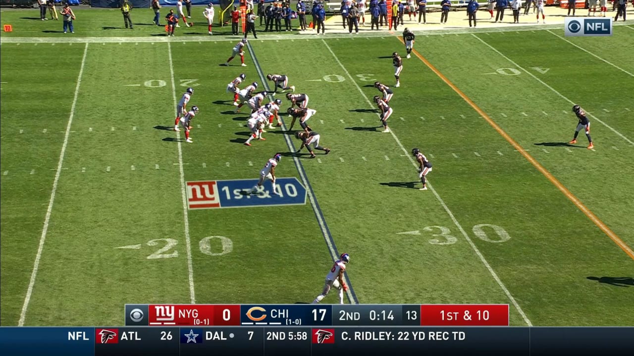 New York Giants wide reciever Sterling Shepard glides over middle for ...