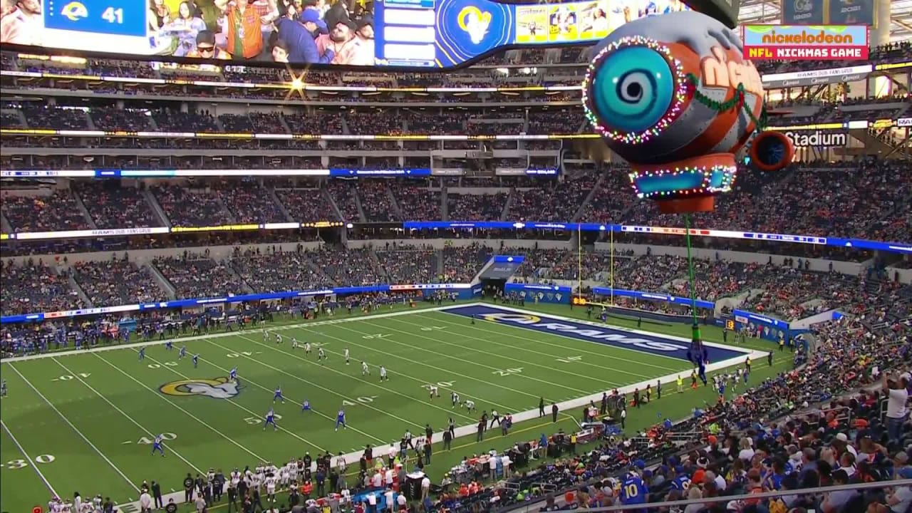 Nickelodeon blimp removes Los Angeles Rams quarterback Baker Mayfield ...