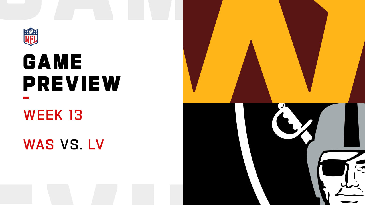 Washington Football Team vs. Las Vegas Raiders preview | Week 13