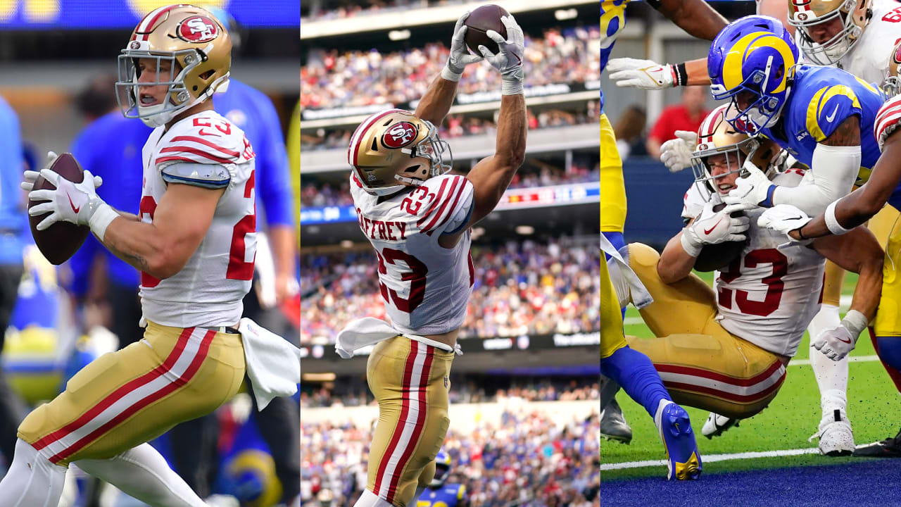 Niners RB Christian McCaffrey tallies rare touchdown hat trick in ...