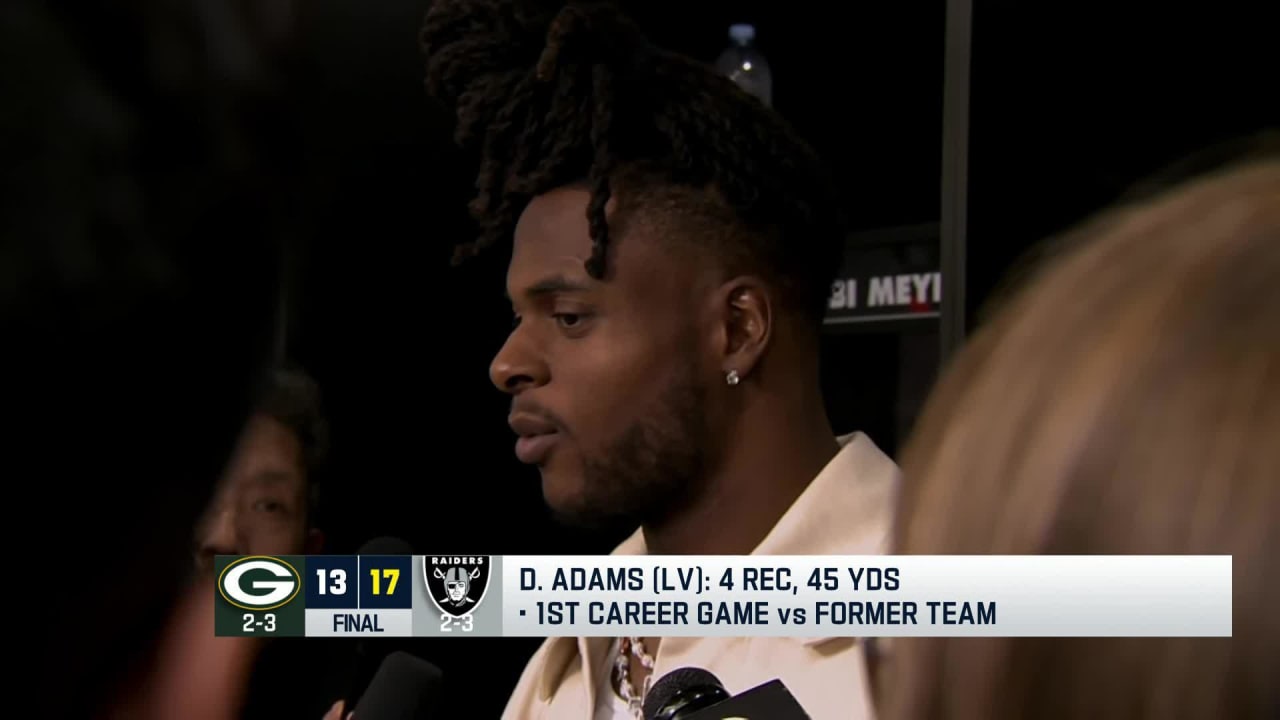 Las Vegas Raiders wide receiver Davante Adams comments on what it means ...