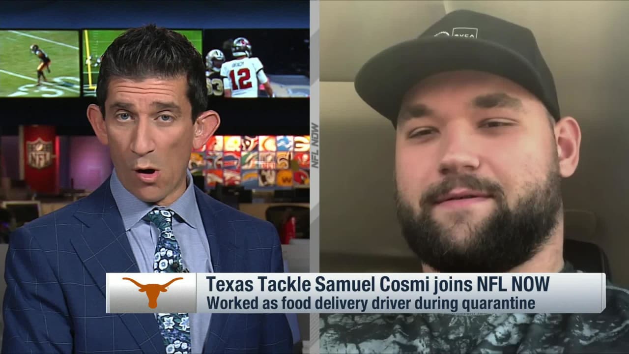 Texas tackle Samuel Cosmi shares his experience as a food delivery ...