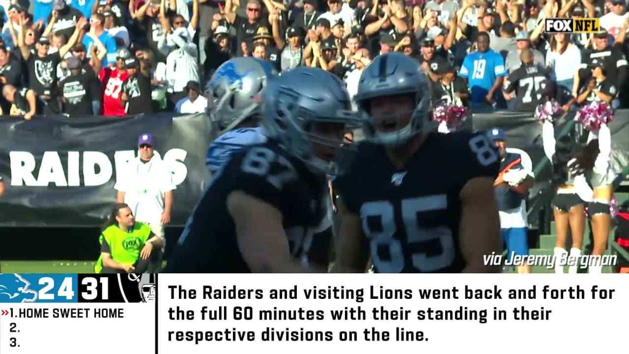 What We Learned: Lions vs. Raiders | Week 9