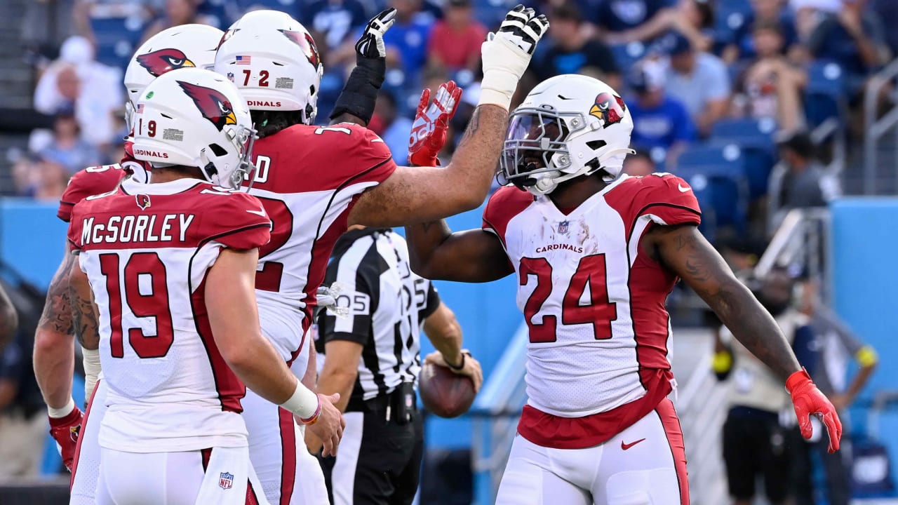 Arizona Cardinals running back Darrel Williams burrows in for quick ...