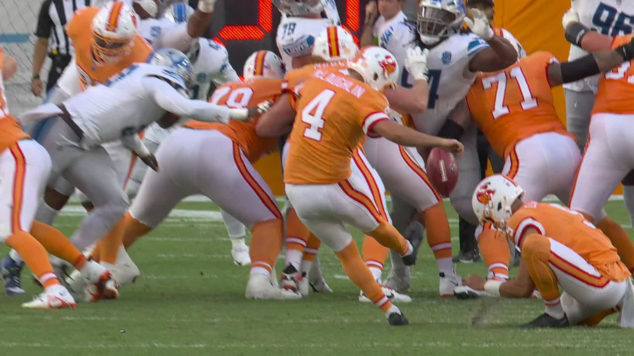 Tampa Bay Buccaneers kicker Chase McLaughlin's second field goal of ...