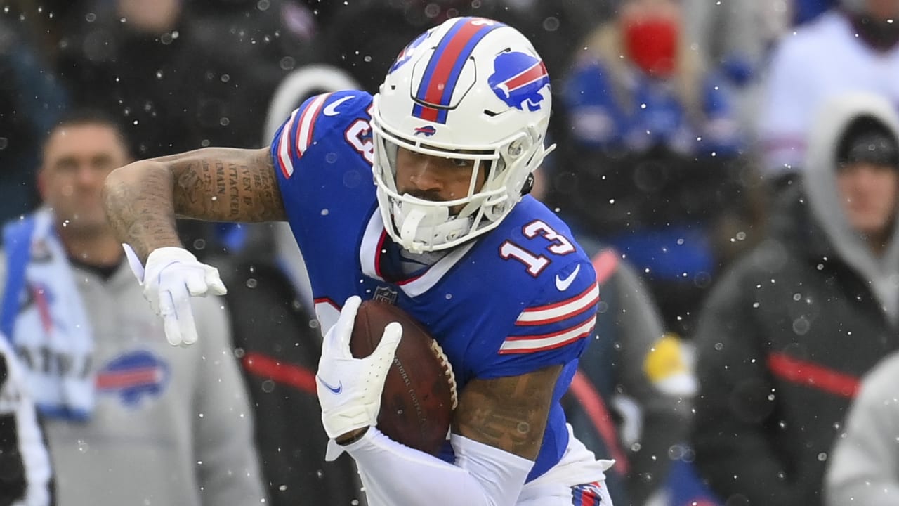 Buffalo Bills wide receiver Gabriel Davis lands two feet in bounds for ...