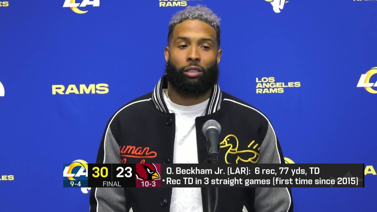 Los Angeles Rams wide receiver Odell Beckham Jr. on Rams' victory: 'It ...