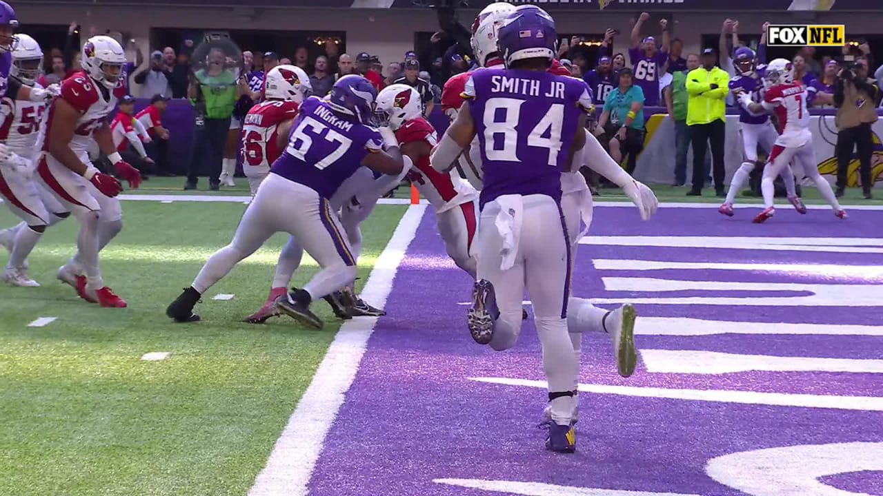 Minnesota Vikings running back Alexander Mattison powers it in for 7 ...