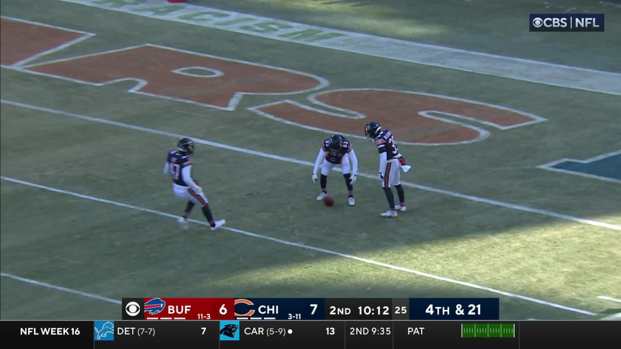 Chicago Bears punter Trenton Gill's 63-yard punt aided by an incredibly ...