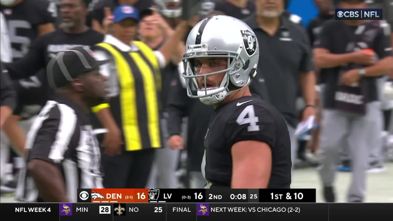 Las Vegas Raiders quarterback Derek Carr shows off his wheels on 20 ...