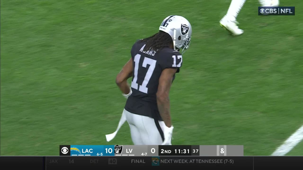 Las Vegas Raiders wide receiver Davante Adams' first catch of game goes ...