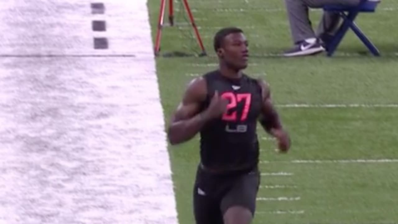 Kenneth Murray runs official 4.52 second 40-yard dash