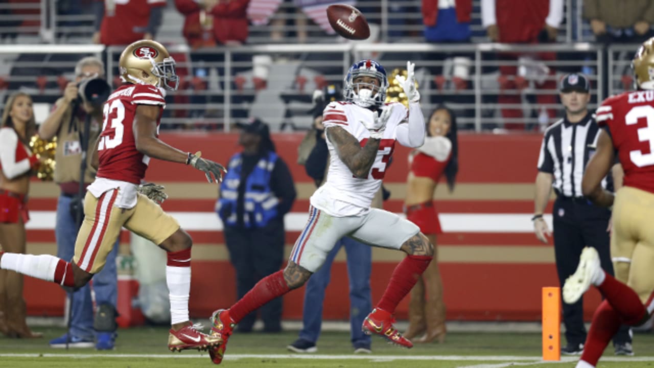 Eli hits OBJ for perfect back-corner TD