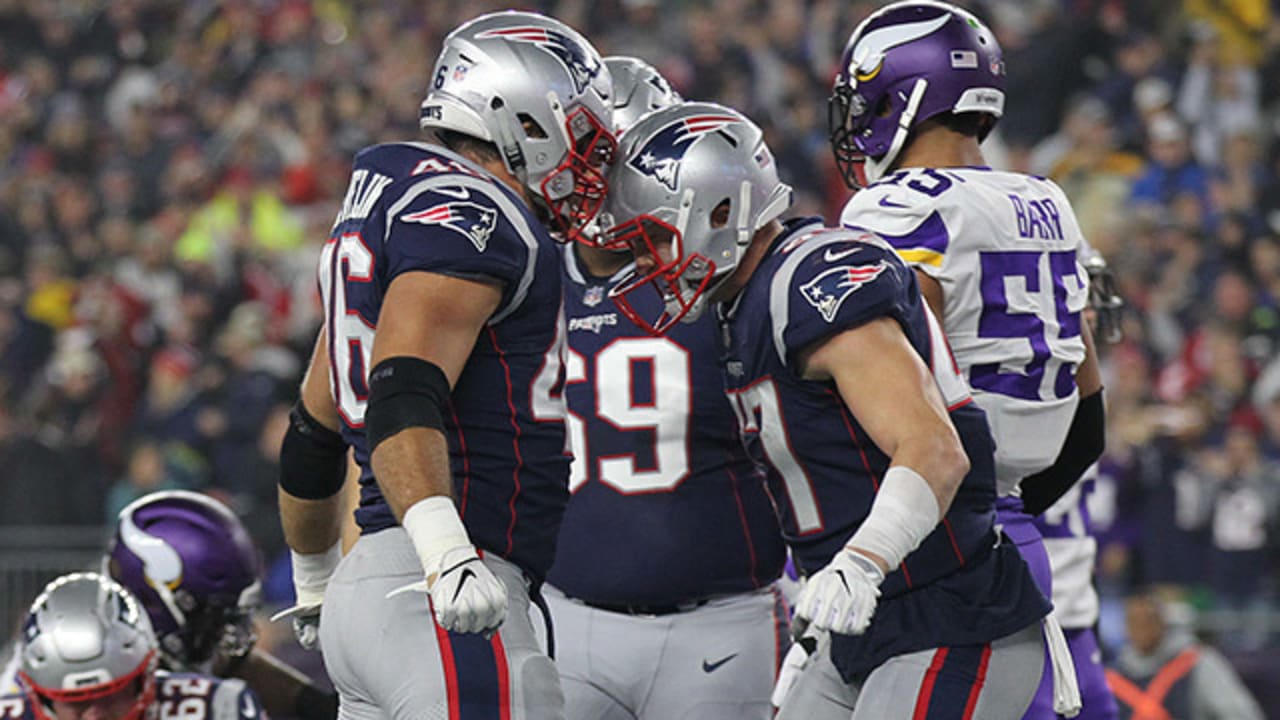 Develin pushes through line for rushing TD