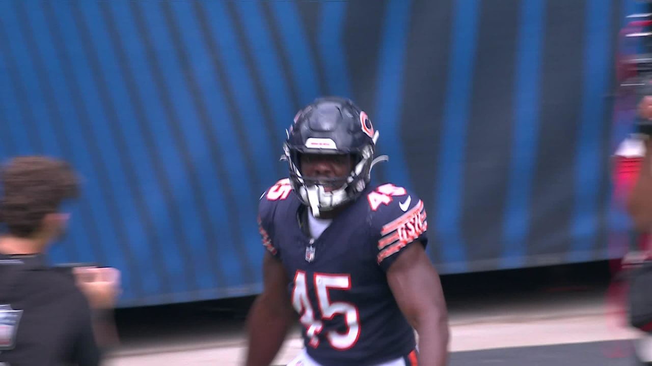Chicago Bears RB Robert Burns is wide open for late 5-yard TD