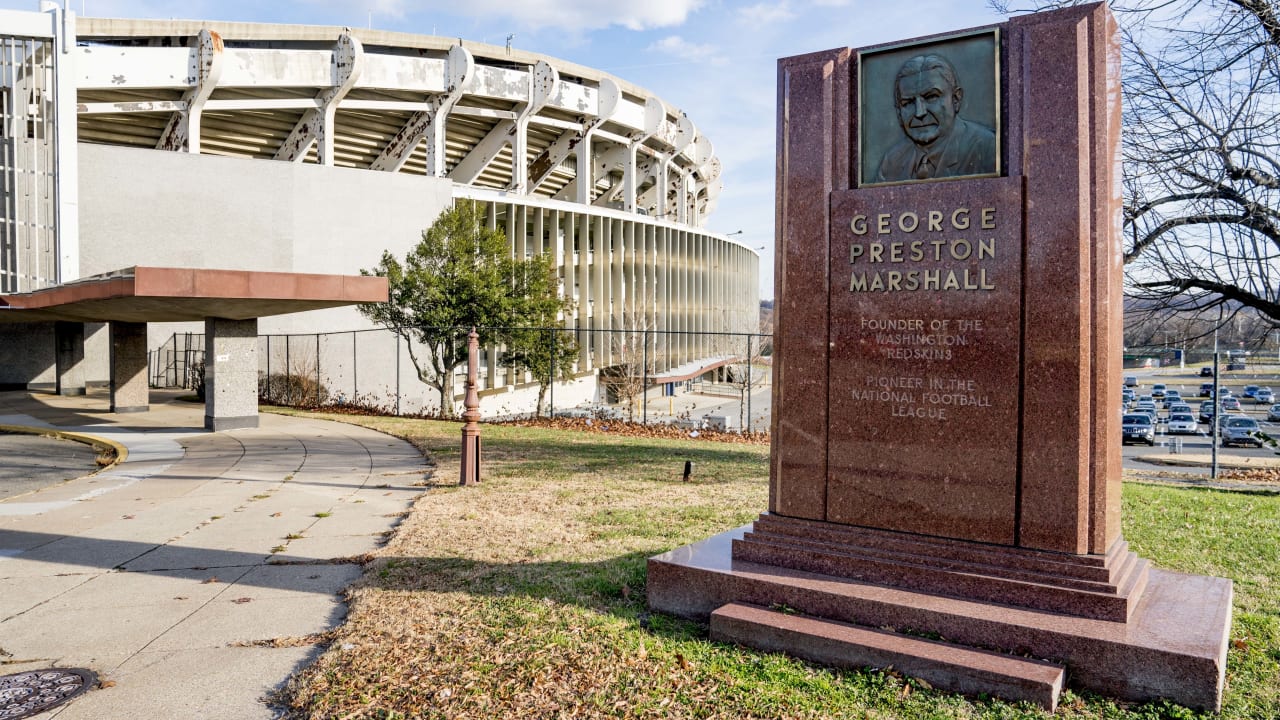 George Preston Marshall statue removed at RFK Stadium