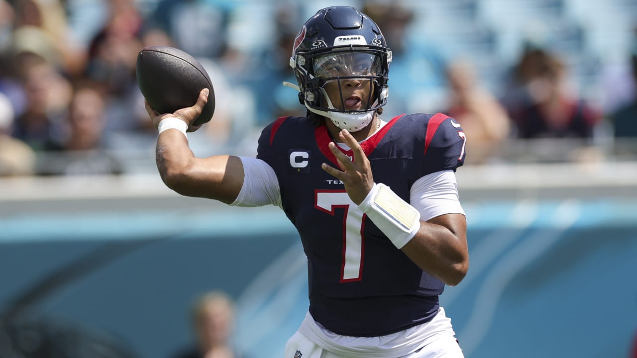 Can't-Miss Play: Houston Texans quarterback C.J. Stroud's 46-yard launch hits wide receiver Tank ...