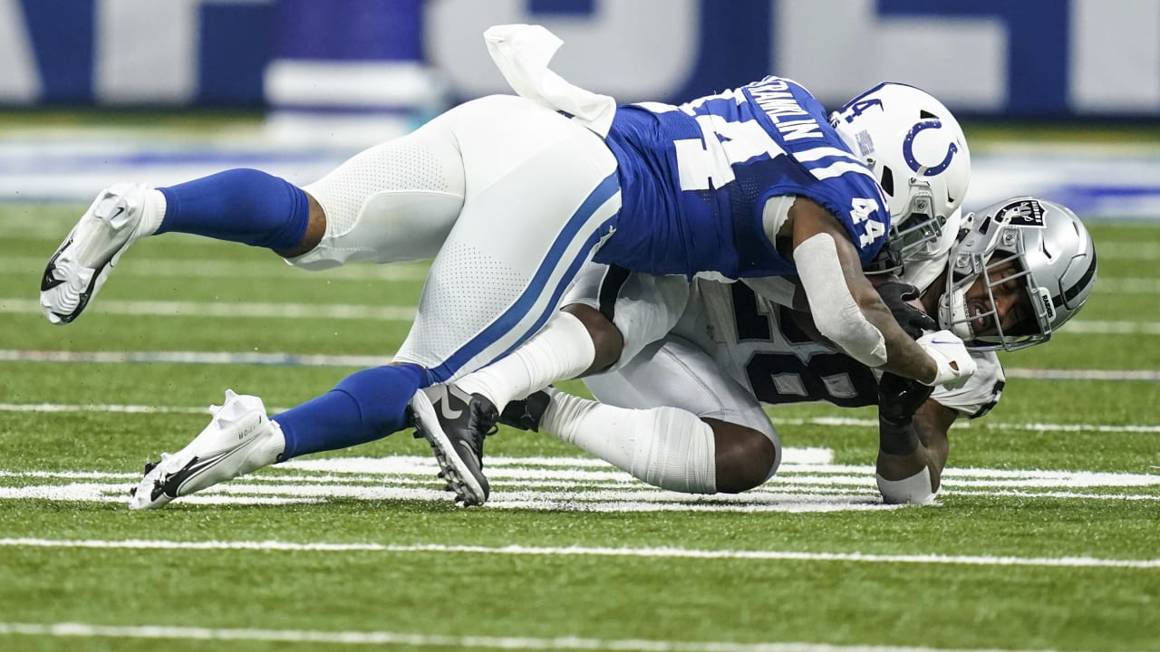 Indianapolis Colts linebacker Zaire Franklin makes beautiful TFL on Josh Jacobs