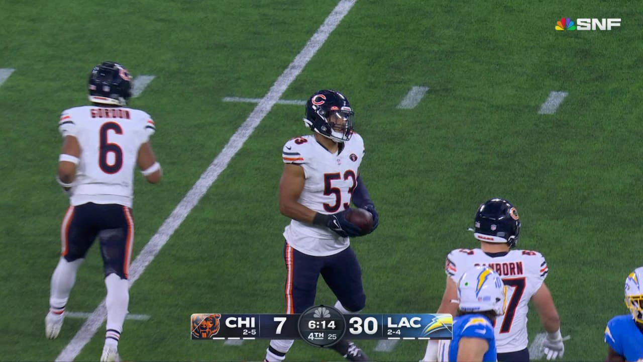 Chicago Bears defensive tackle Justin Jones' forced fumble gives the ...