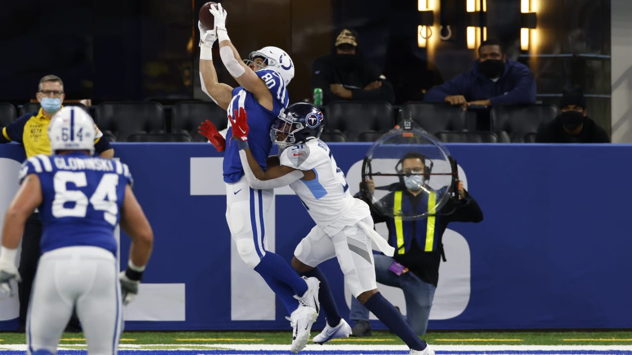 Indianapolis Colts tight end Trey Burton hauls in contested top-shelf ...