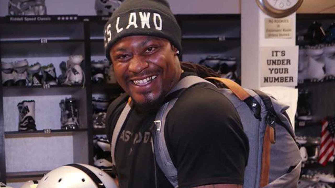 Beast Mode now doing his best to upstage NFL draft