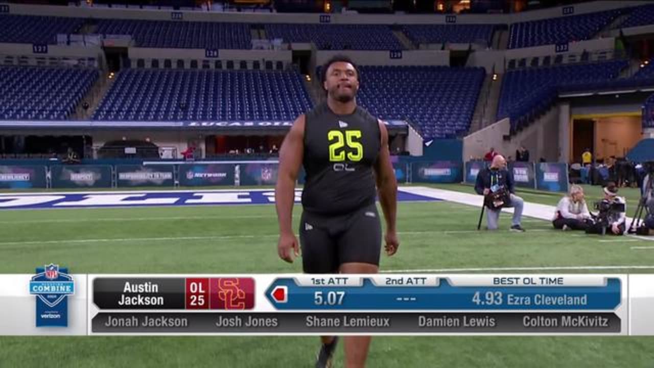 Austin Jackson runs 5.07 second 40-yard dash