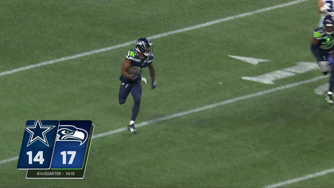 Seattle Seahawks cornerback Tre Brown snags interception on Dallas ...