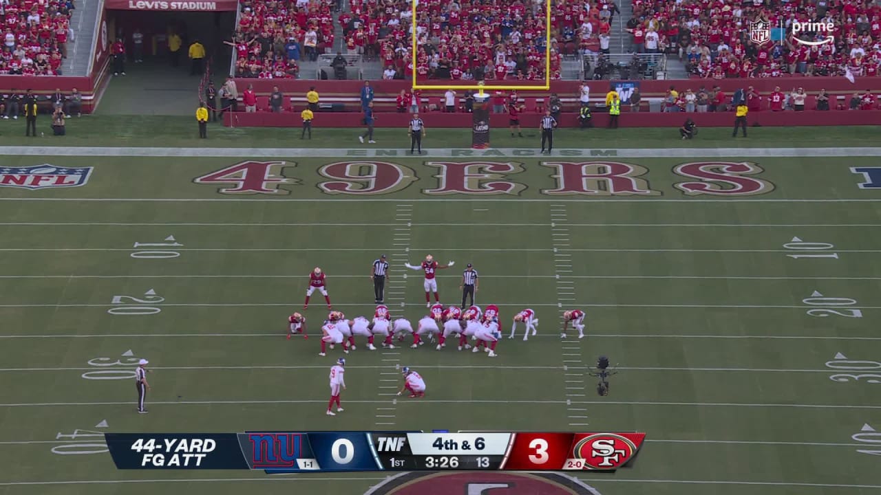 New York Giants kicker Graham Gano's 44-yard field goal evens 'Thursday ...