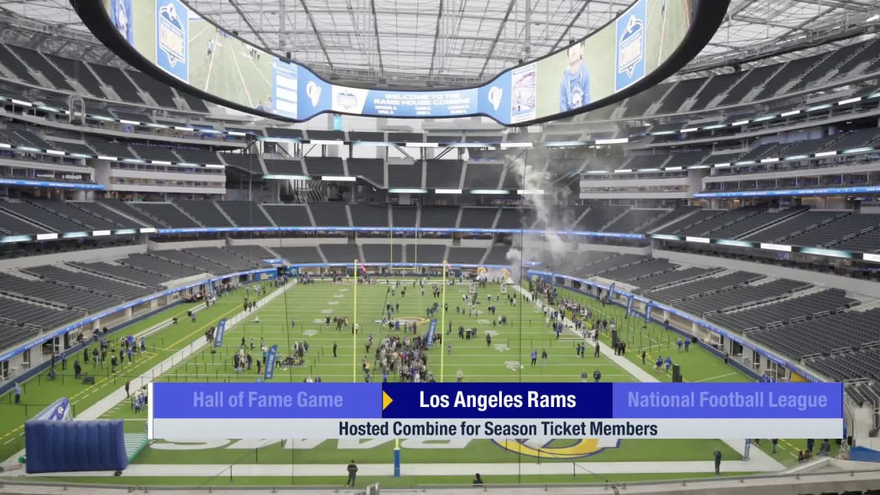 Los Angeles Rams hosted combine for season ticket members
