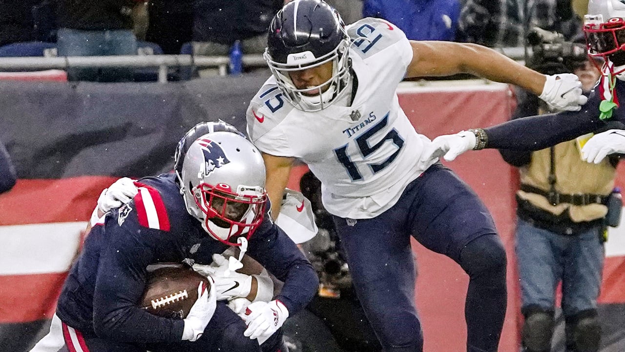 New England Patriots cornerback J.C. Jackson takes advantage of tipped ...