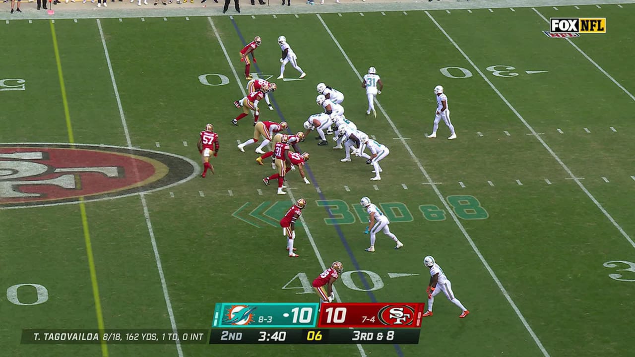 San Francisco 49ers defensive end Nick Bosa's stunt move gives Miami ...