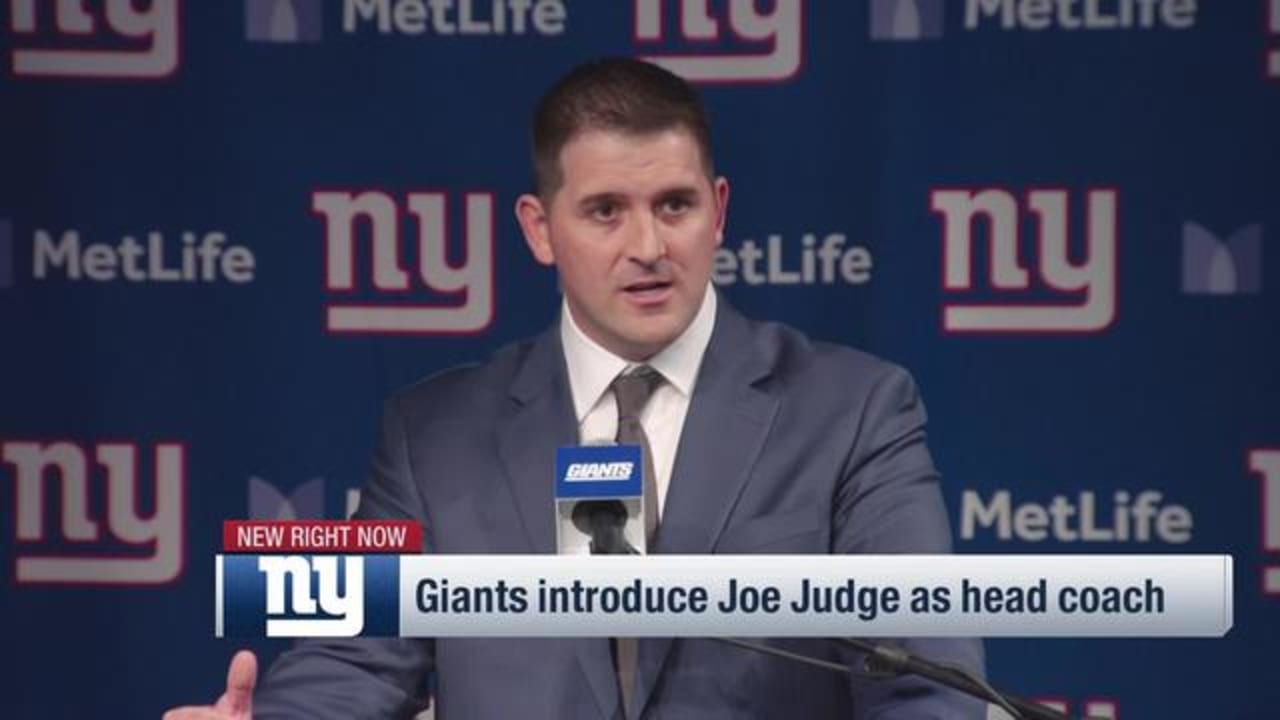 Giants introduce Joe Judge as head coach