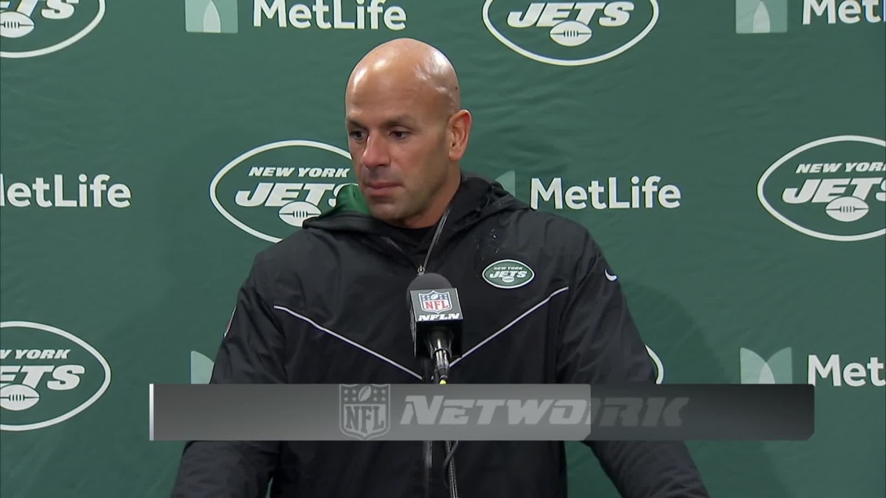 New York Jets head coach Robert Salah, quarterback Mike White react to ...